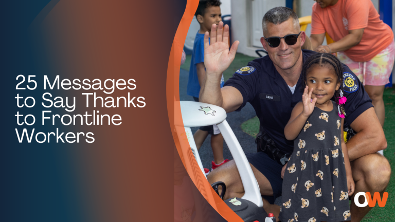 25 Messages to Say Thanks to Frontline Workers - Operation Warm